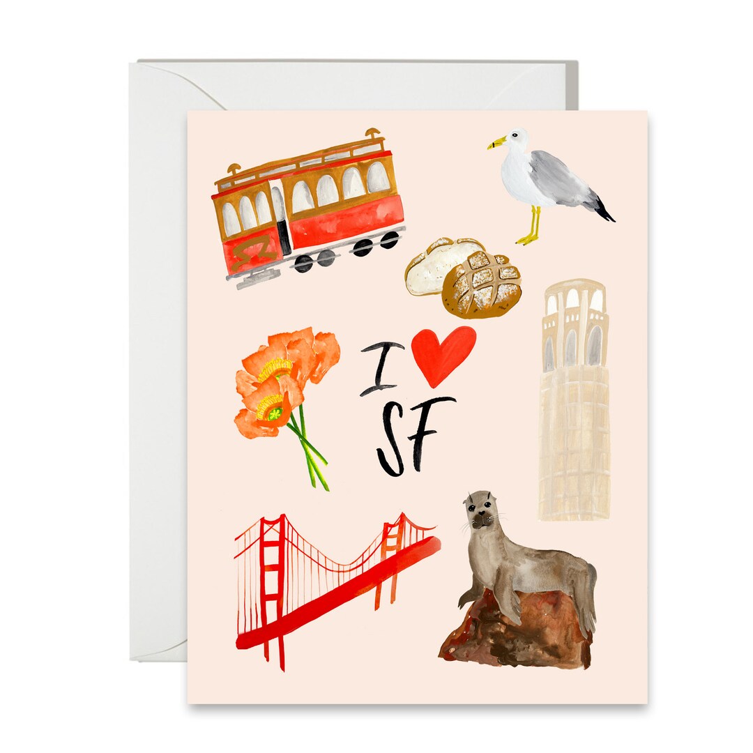 General Friendship Greetings - I Love SF - San Francisco - California ...