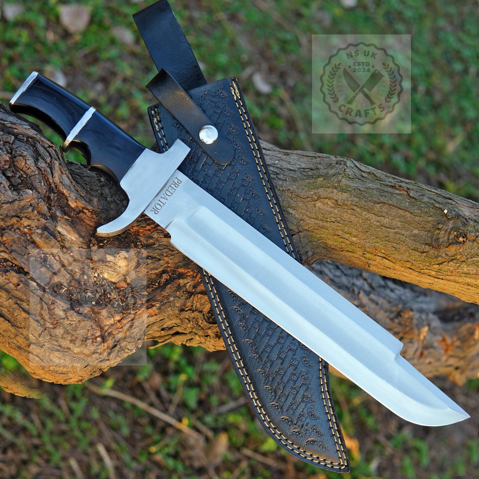 Predator Bowie Knife Handmade 5160 Spring Steel Predator Replica ...