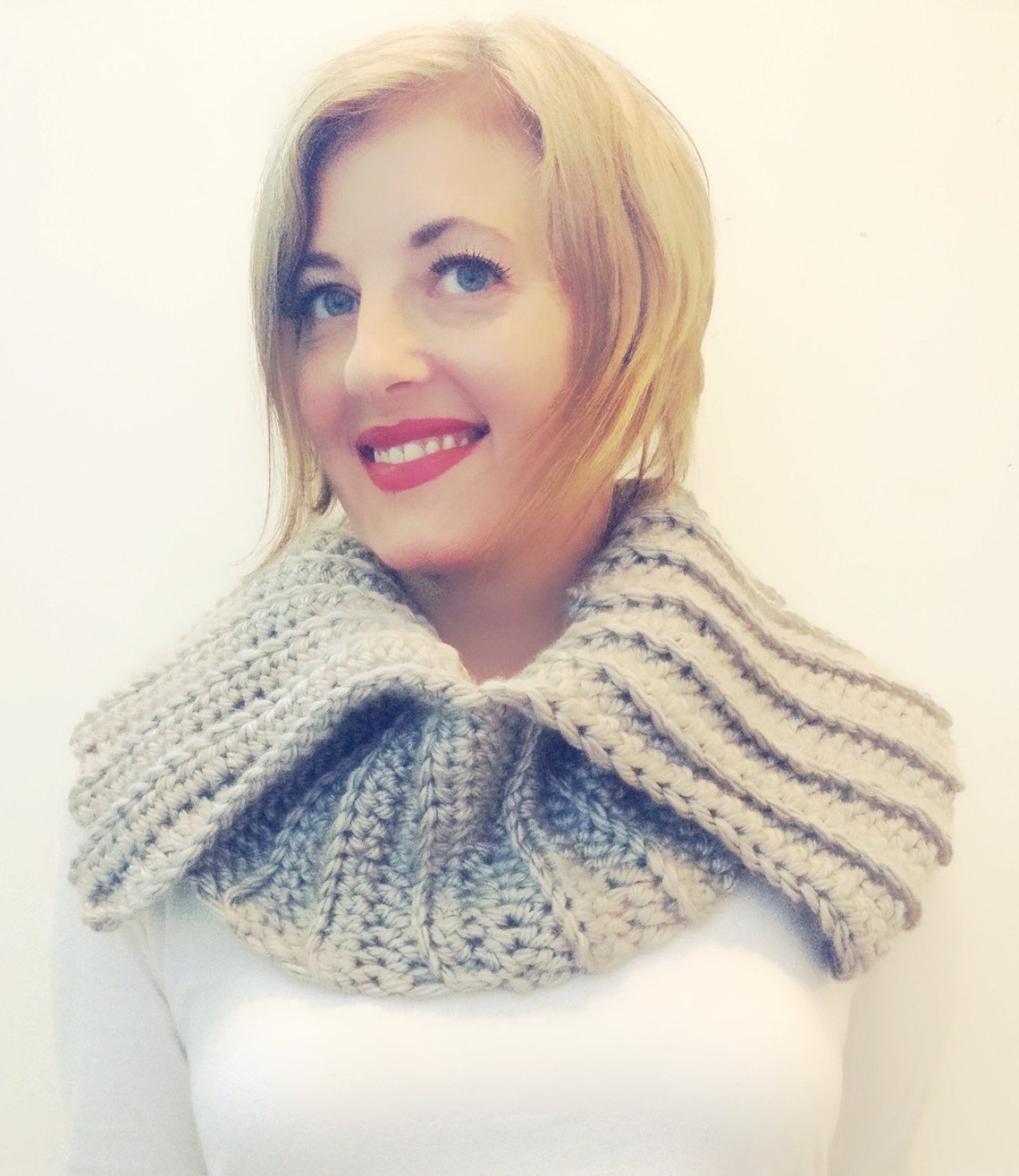Split Neck Cowl Shoulder Shrug Collar Neck Warmer Scarf - Etsy