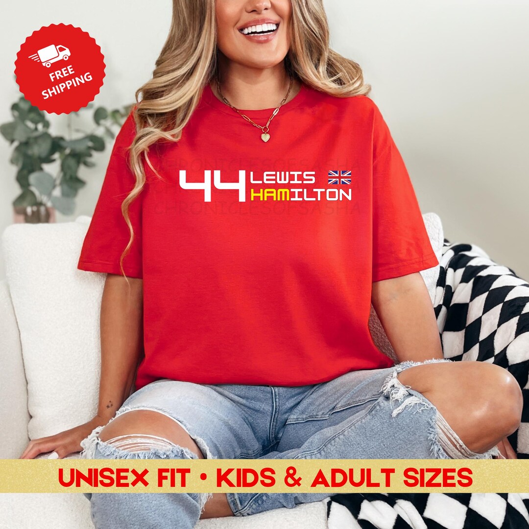 Lewis Hamilton Ferrari Shirt F1 2025 | LH44 Formula 1 Tee | Unisex ...