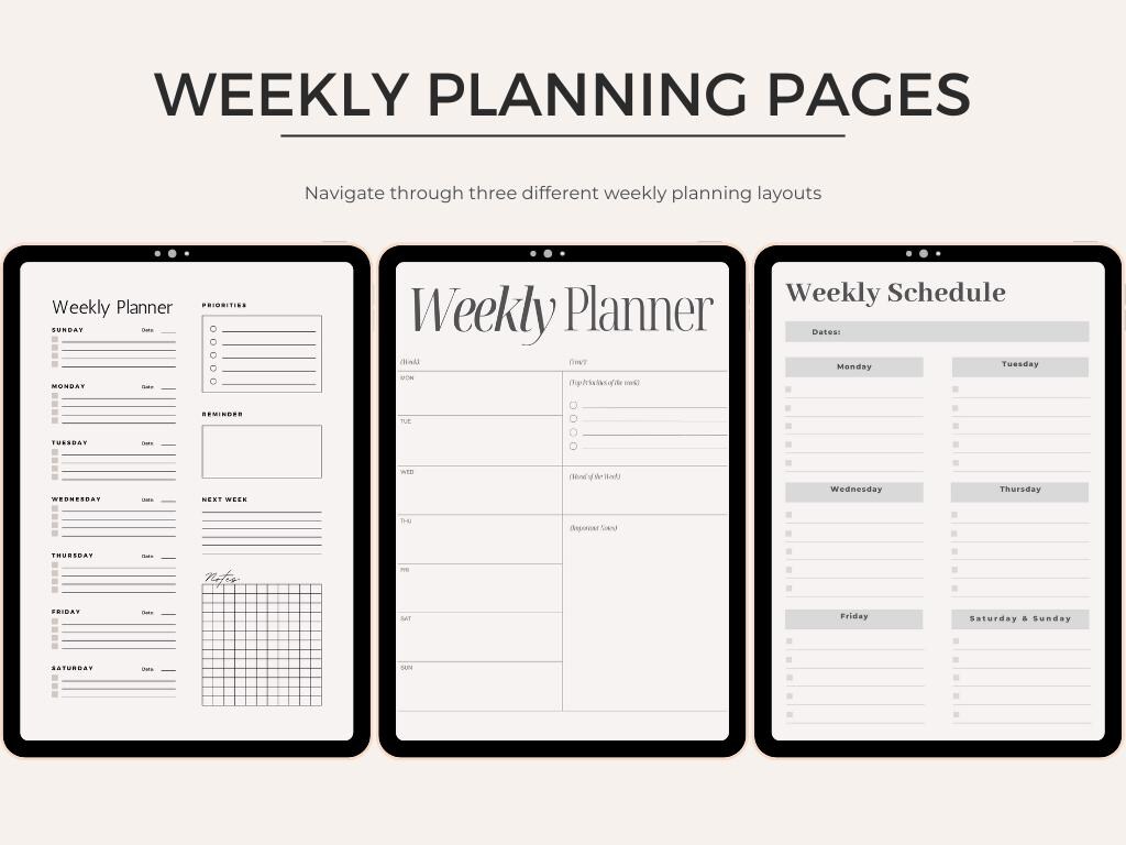 2025 Digital Planner, 2025 Planner, Editable Planner, Canva Editable ...