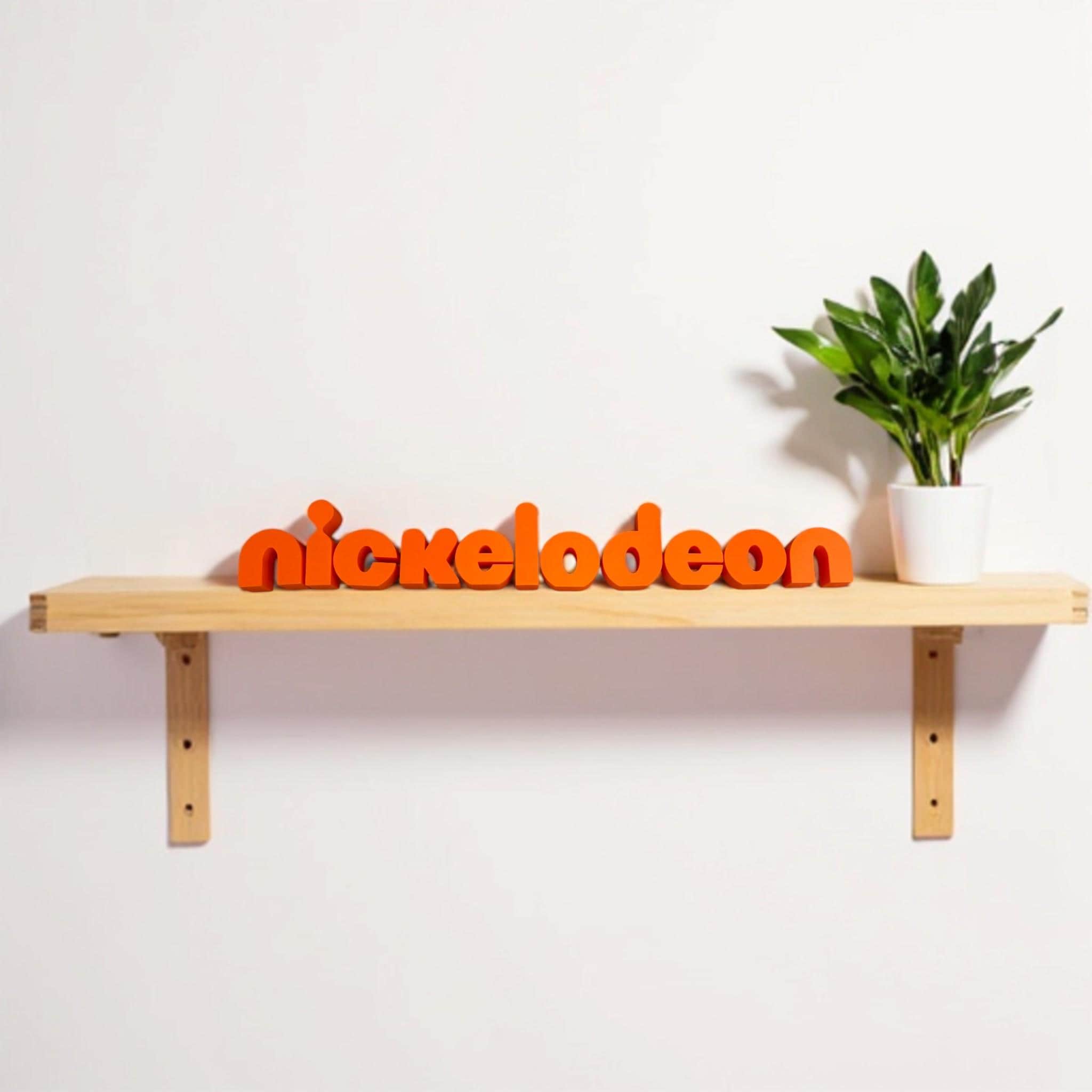 3D Printed Nickelodeon Logo Letters – Freestanding – Custom Color - Etsy