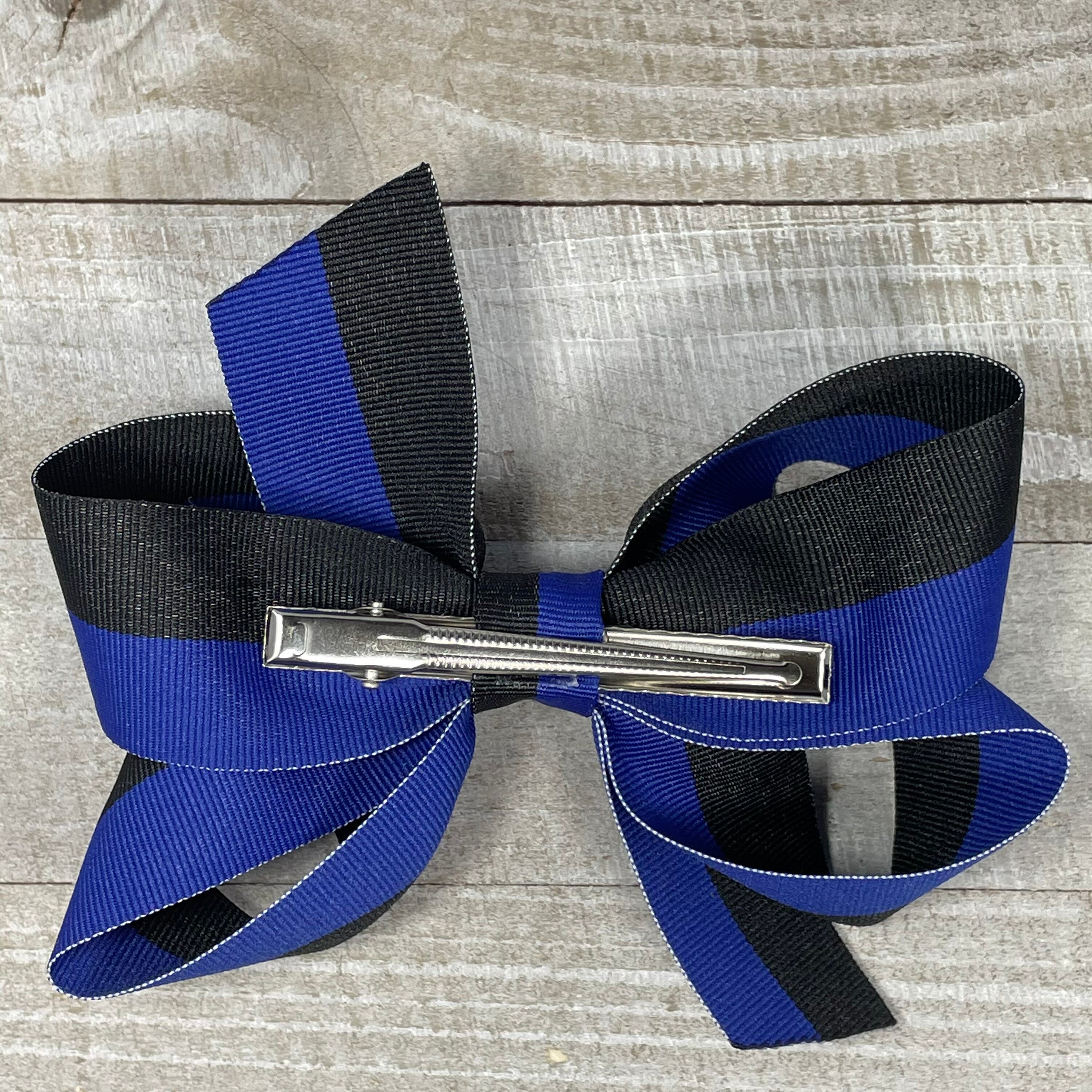 Black And Navy Blue Two Tone Hair Bow For Sport Teams School Etsy black-and-navy-blue-two-tone-hair-bow-for-sport-teams-school-etsy