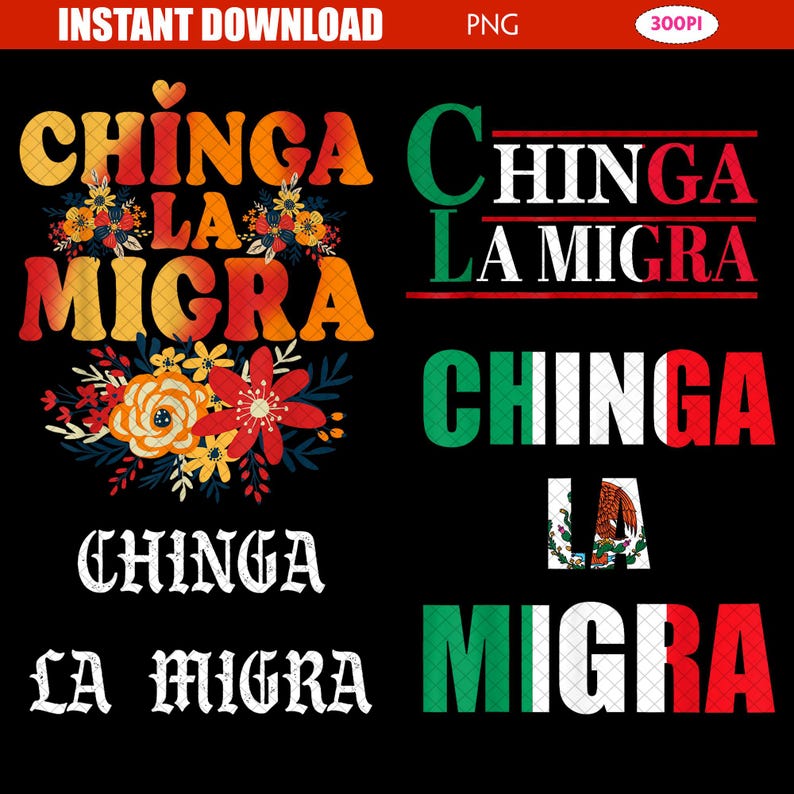 Chinga La Migra Png, Ice Maga Republican Fascism Png, Liberal Leftist ...