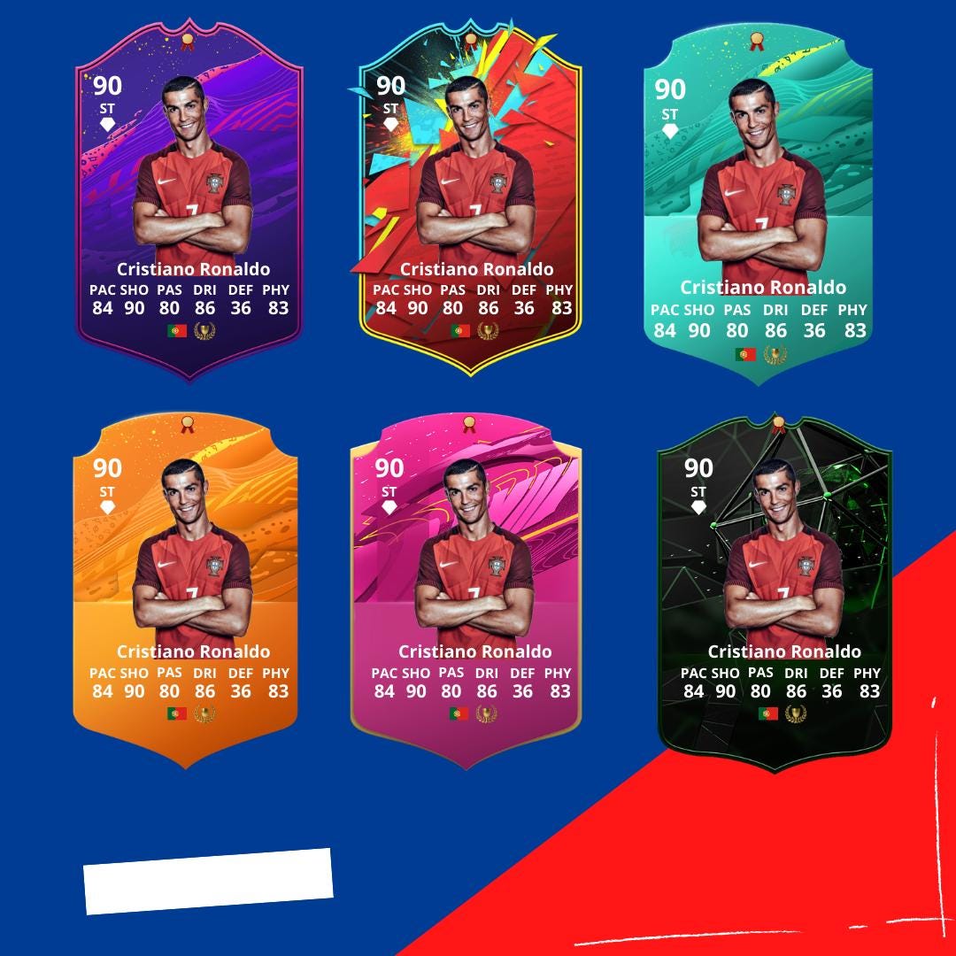 FIFA Card Canva Template 2025 Football Ultimate Team Player Cards | 135 ...
