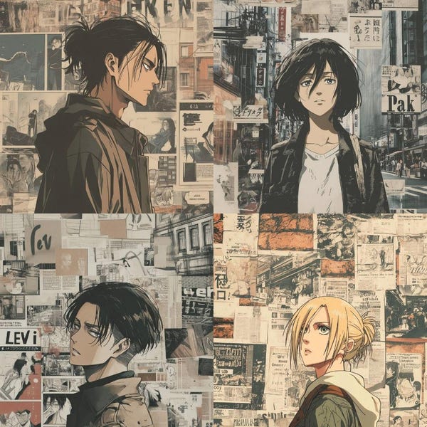 Aot Poster Digital Levi - Etsy