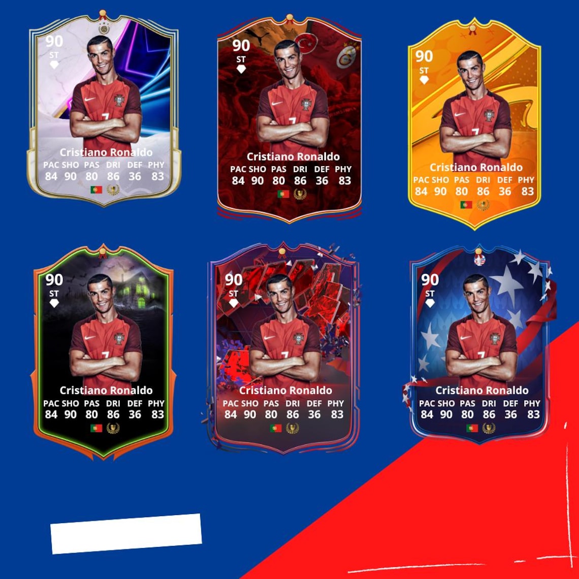 FIFA Card Canva Template 2025 Football Ultimate Team Player Cards | 135 ...