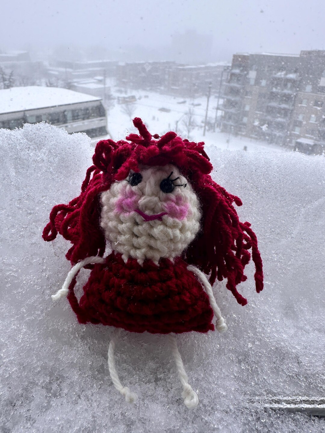 Crochet Amigurumi Wacky Doll Emotional Support Keychain / Bag Charm ...