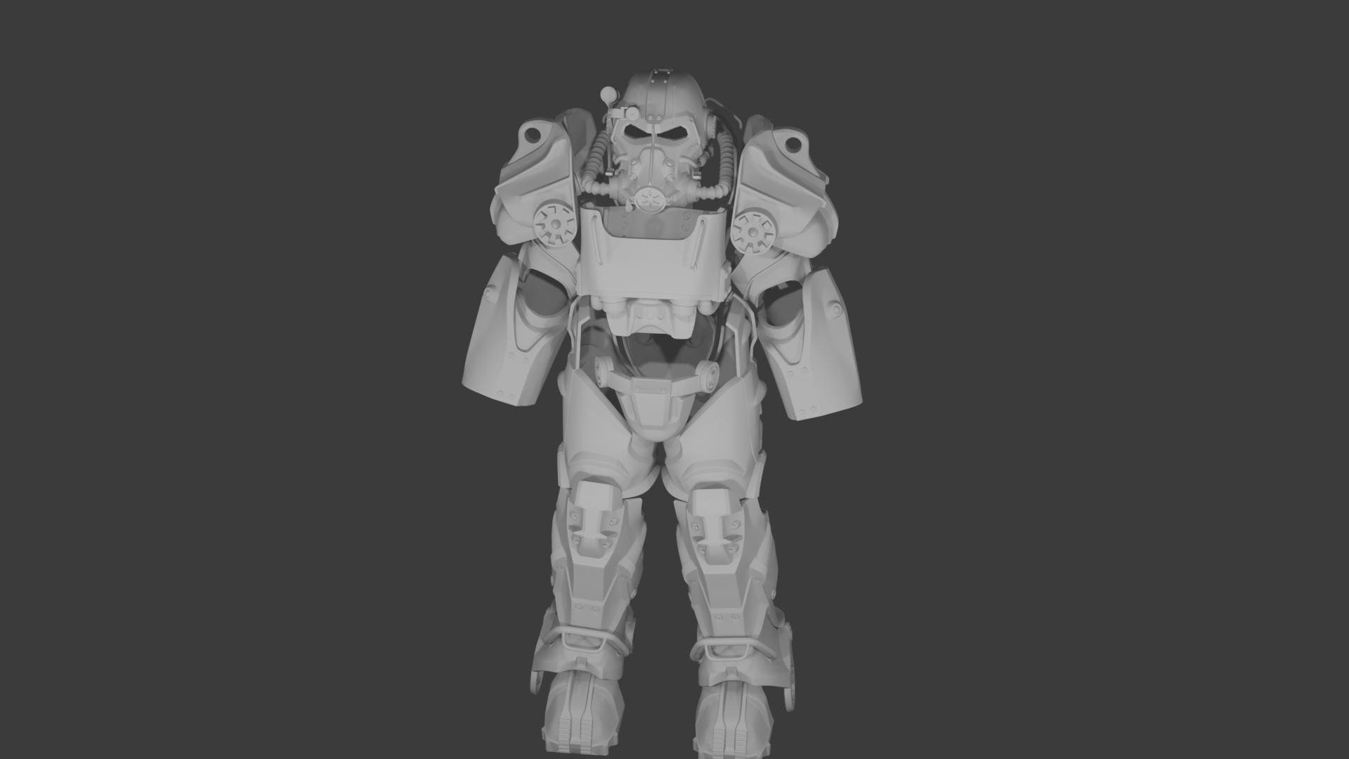T-60 Power Armor 3D Model STL for 3D Printing Cosplay and Decor Fanart ...