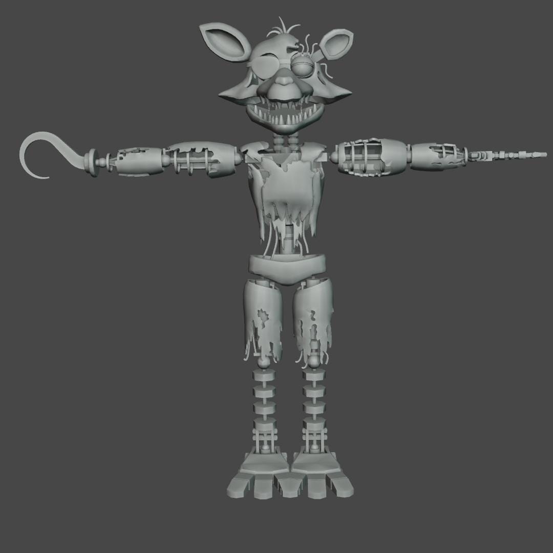 Withered Foxy Animatronic Cosplay Costume Furry Five Nights at Freddy's ...