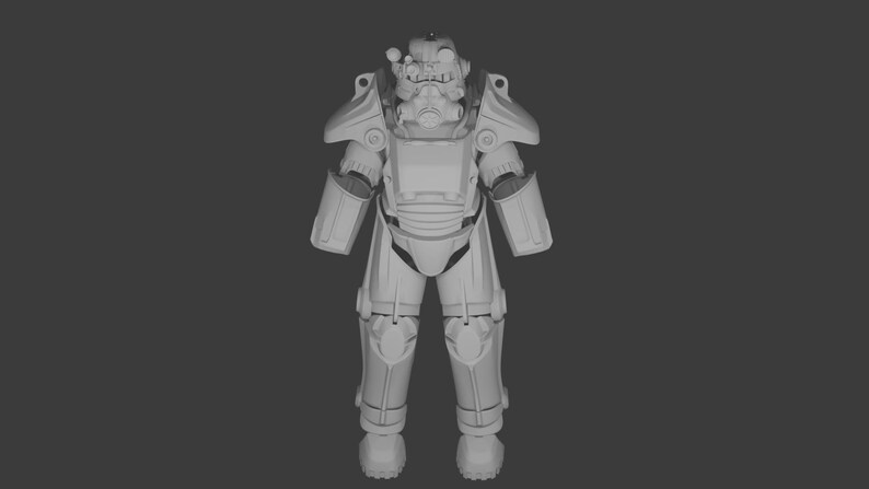 T-45 Power Armor 3D Model STL for 3D Printing Cosplay and Decor - Etsy