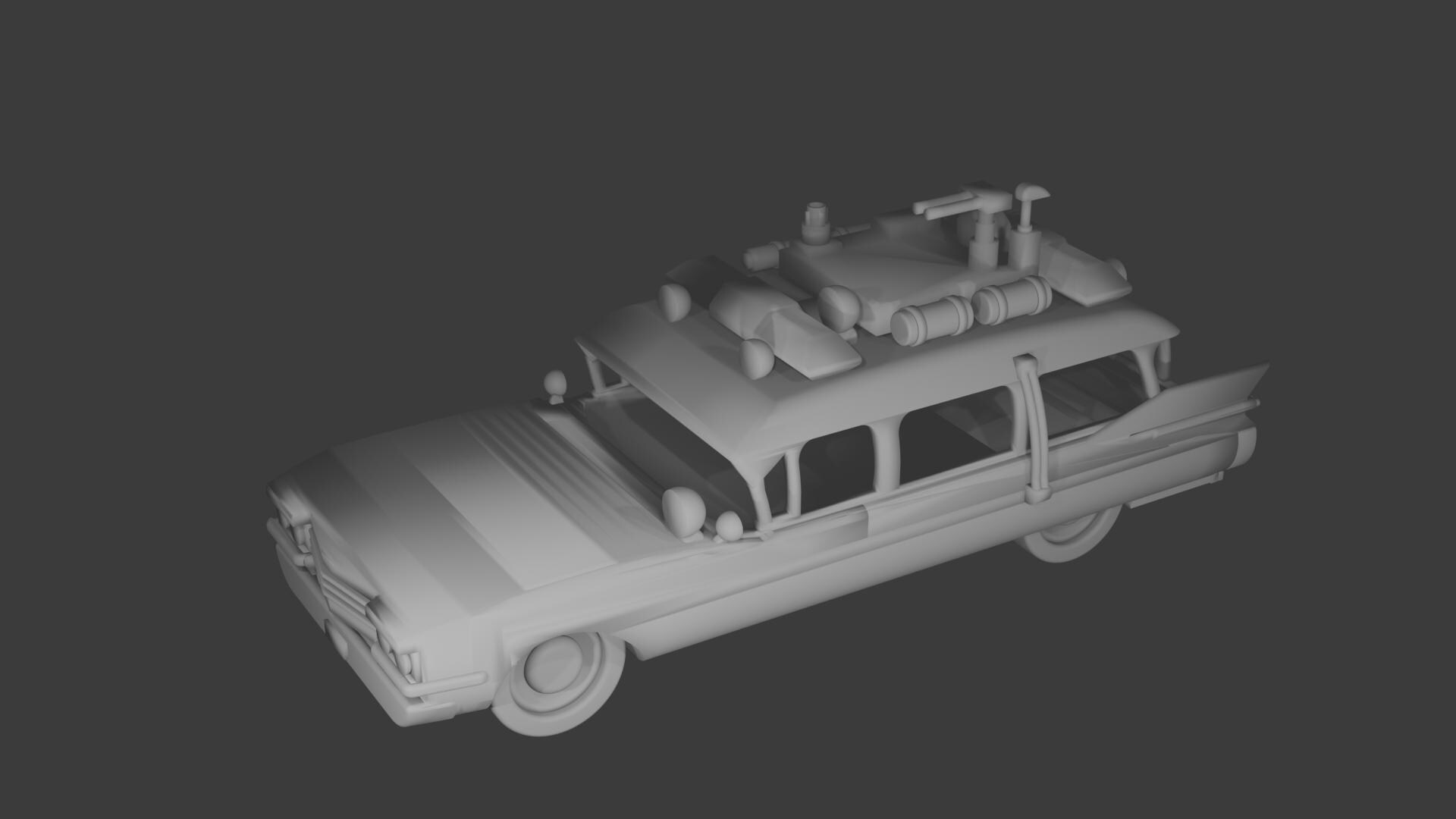 Ecto-1 Hearse Car Ghostbusters 3D Model STL for 3D Printing Cosplay and ...