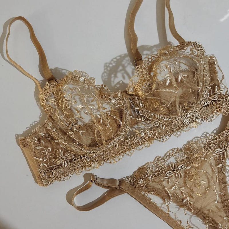 Lace Lingerie Set - Etsy