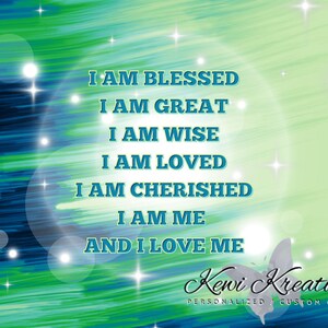 I Am Affirmations - Etsy