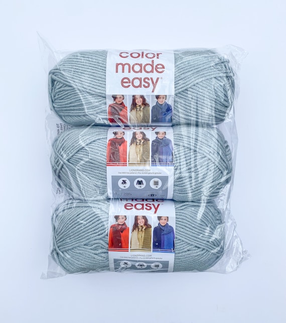 3 Pack of Color Made Easy Lion Brand Yarn in Shade - Etsy