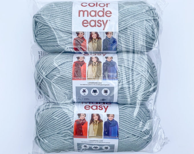 3 Pack of Color Made Easy Lion Brand Yarn in Shade - Etsy