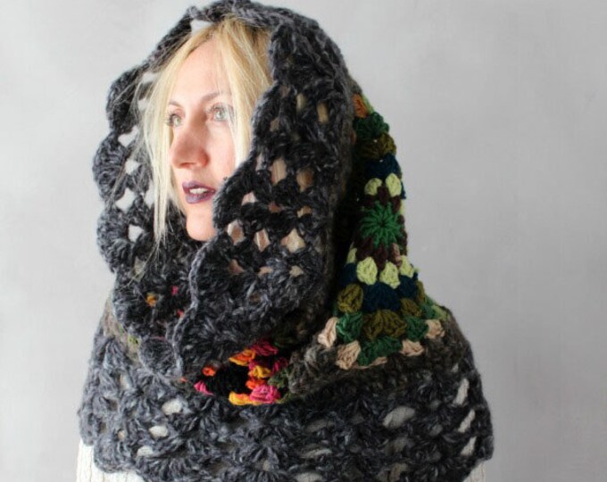 Oversized Cowl Chunky Cowl Womens Hood Scarf Hooded Cowl | Etsy
