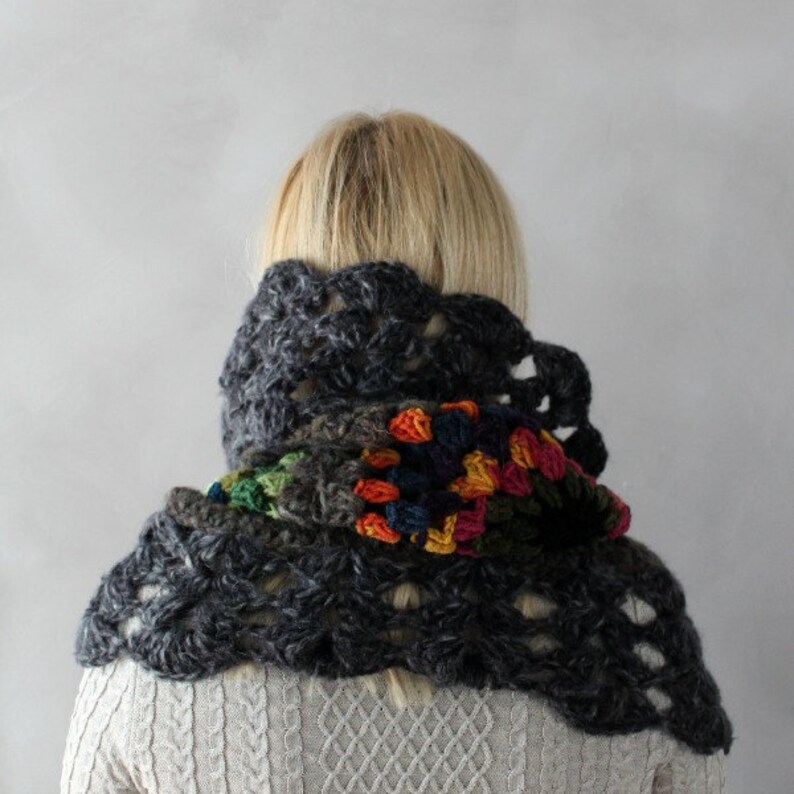 Oversized Cowl Chunky Cowl Womens Hood Scarf Hooded Cowl | Etsy