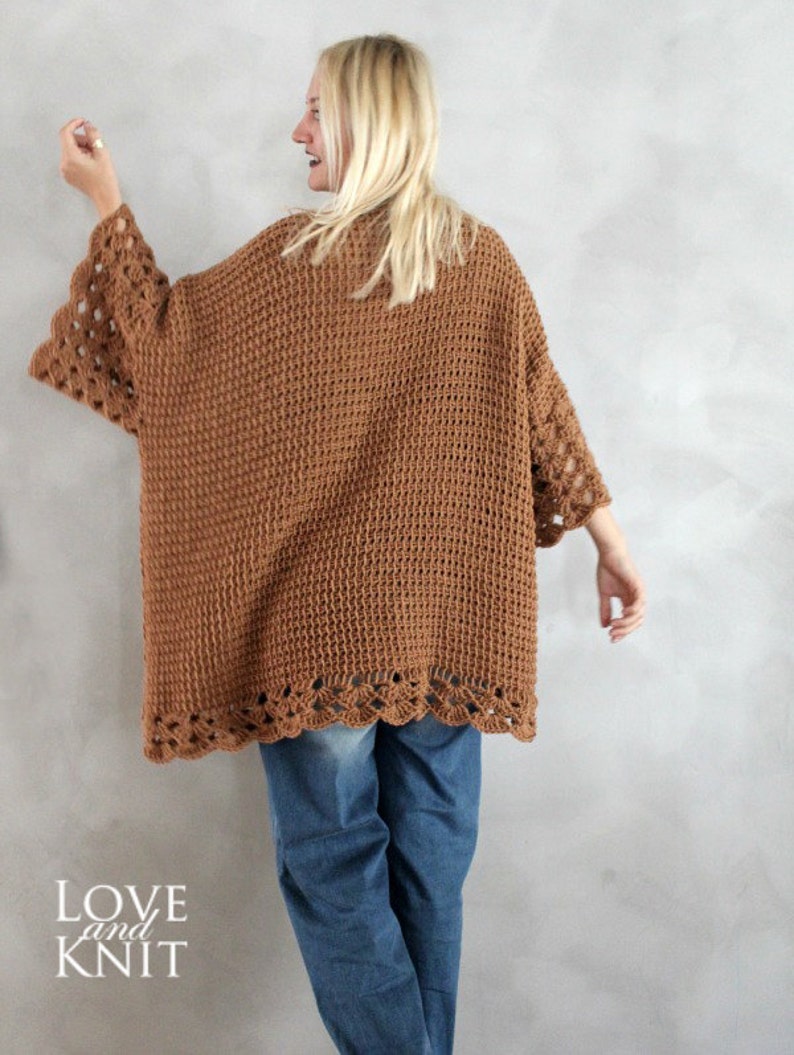 Plus Size Tunic Dress Oversized Sweater Brown Plus Size Sweater ...
