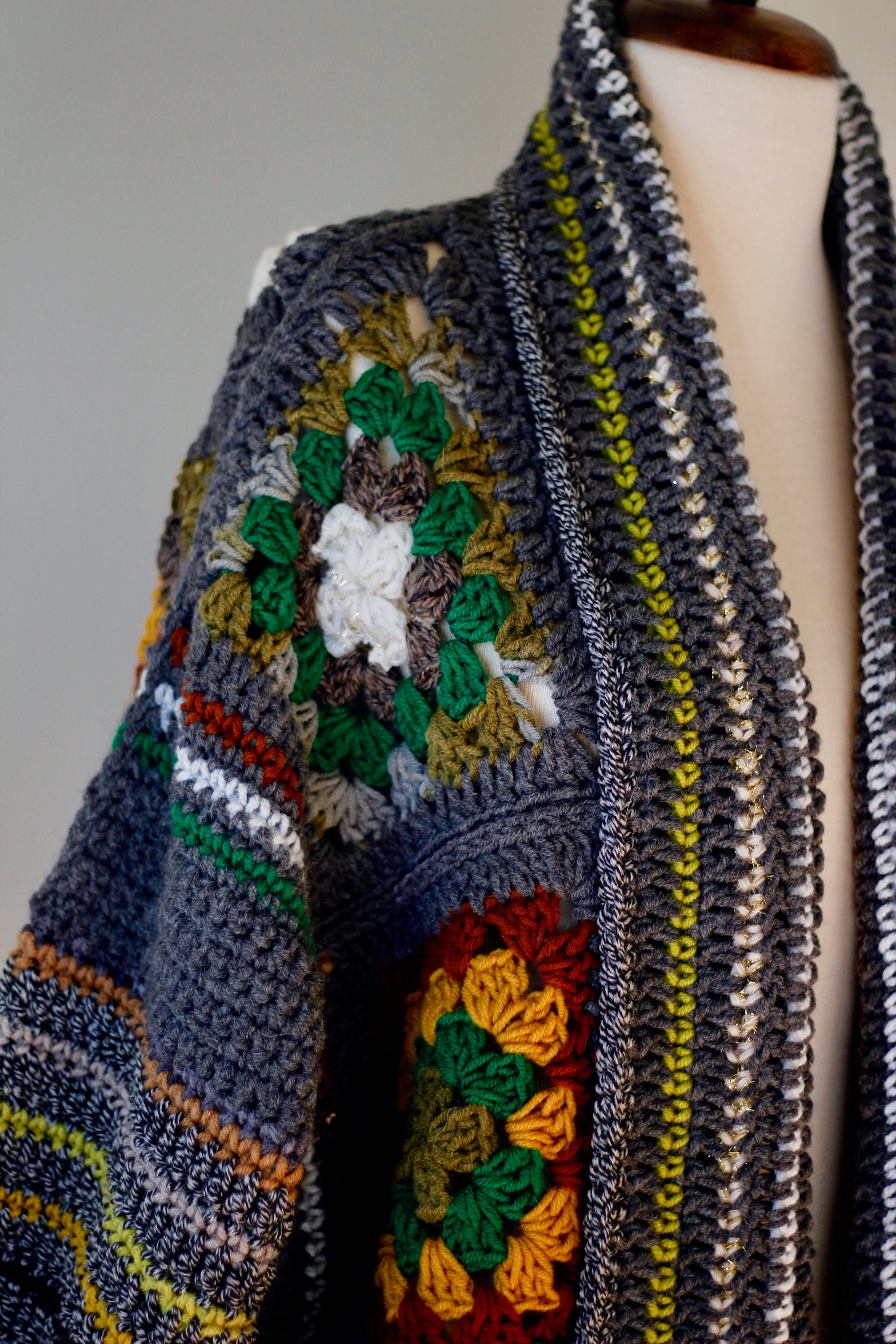 Crochet Cardigan Colorful Cardigan Womens Oversized Cardigan - Etsy