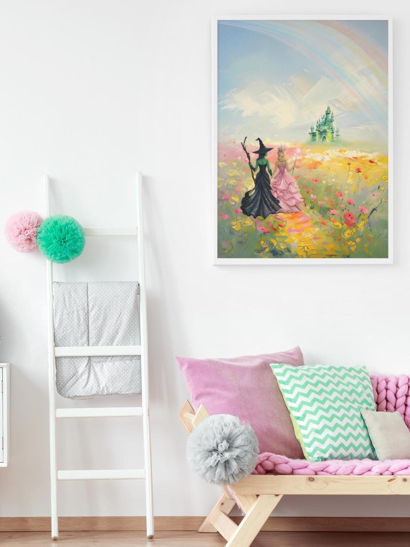 Glinda & Elphaba in Oz on Yellow Brick Road to Emerald City︳wicked ...