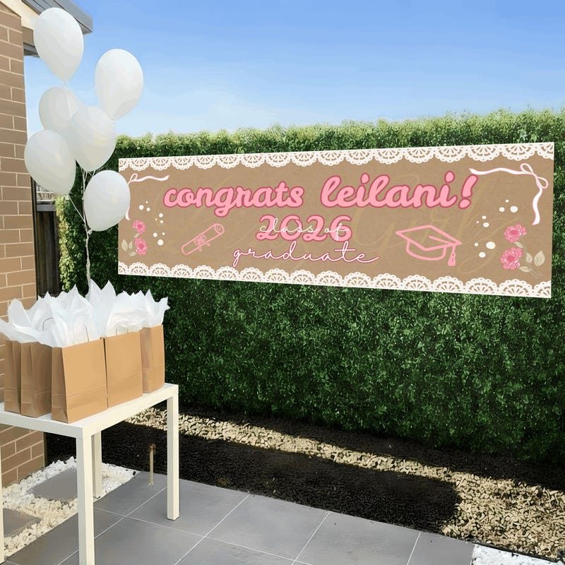 Personalised Banner Grad - Etsy UK