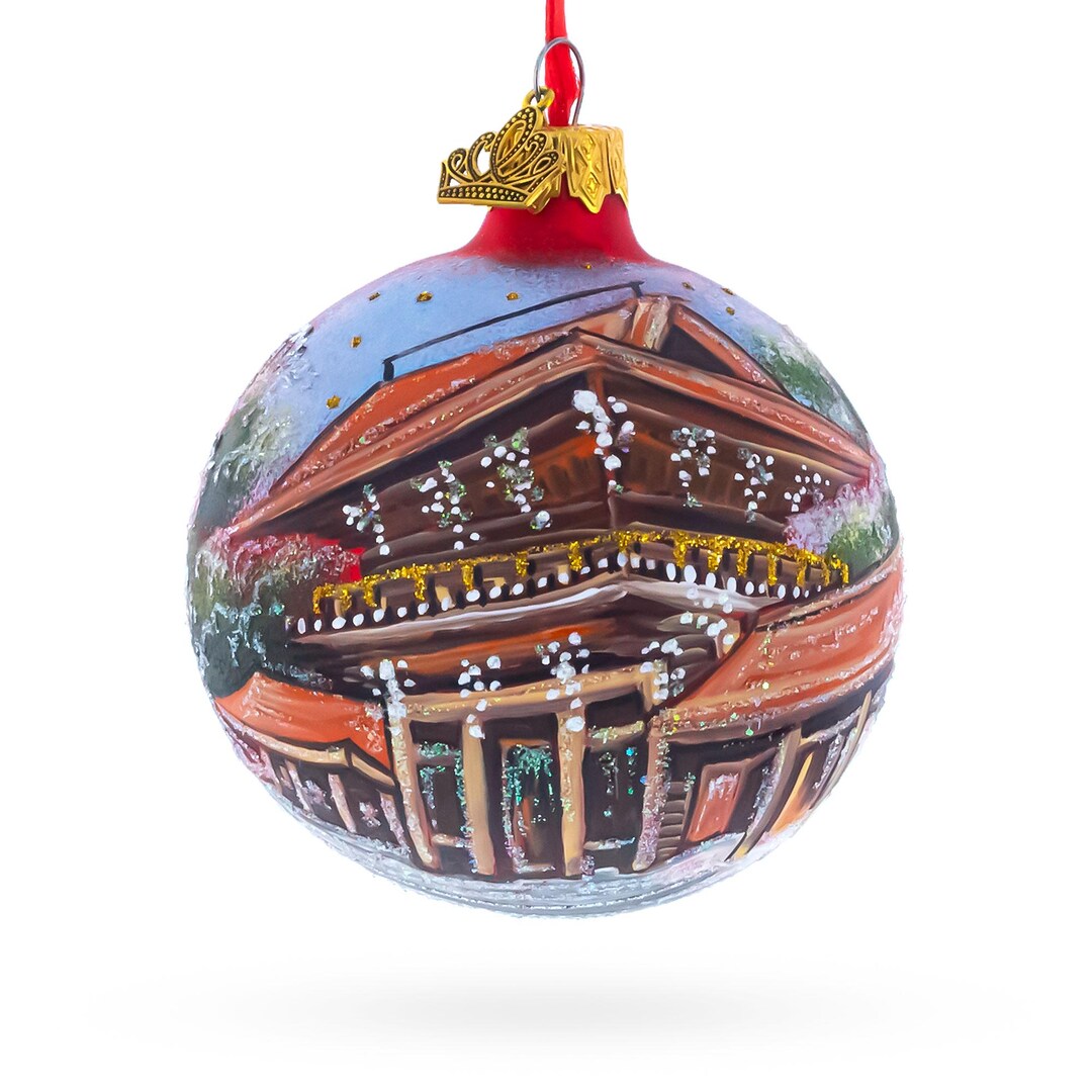 Meiji Jingu Shrine, Tokyo, Japan Glass Ball Christmas Ornament 3.25 ...