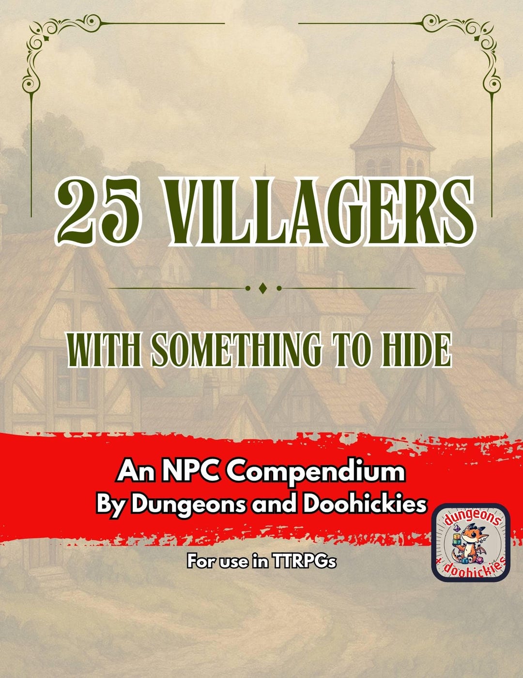 25 Villagers With Something to Hide - an NPC Compendium - Etsy