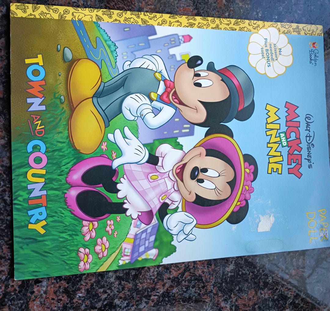 Mickey and Minnie Mouse Paper Doll Booklet - Etsy