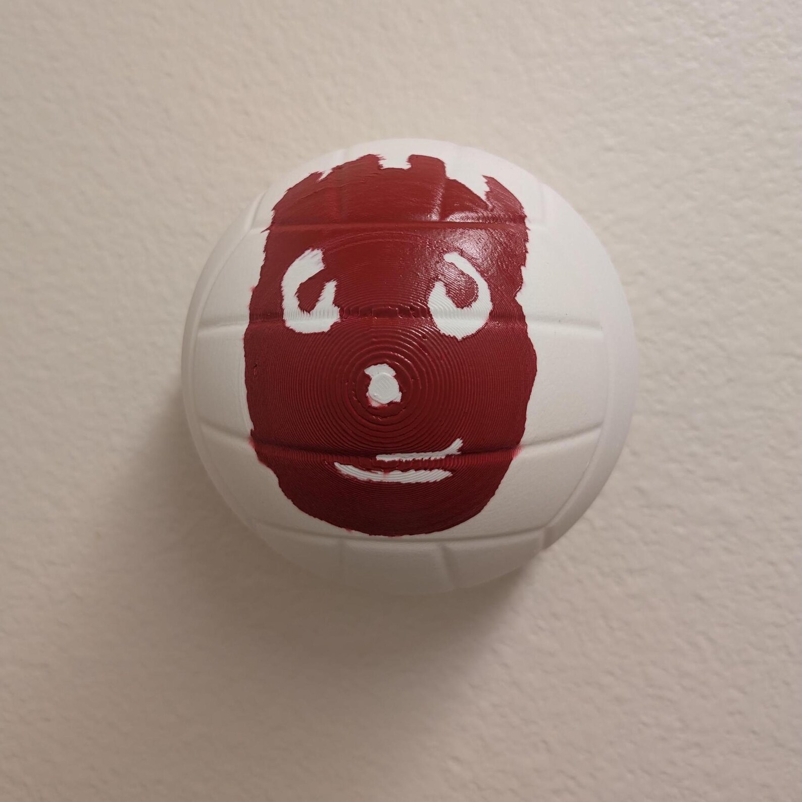 Wilson From Castaway: Wall Mounted 3D Printed Volleyball, Headphone ...