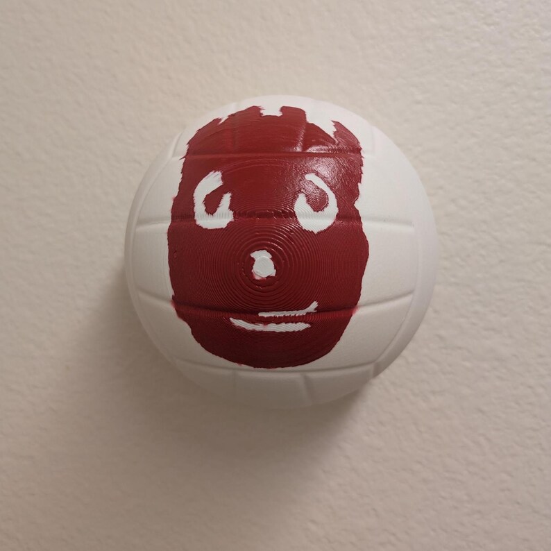 Wilson From Castaway: Wall Mounted 3D Printed Volleyball - Etsy