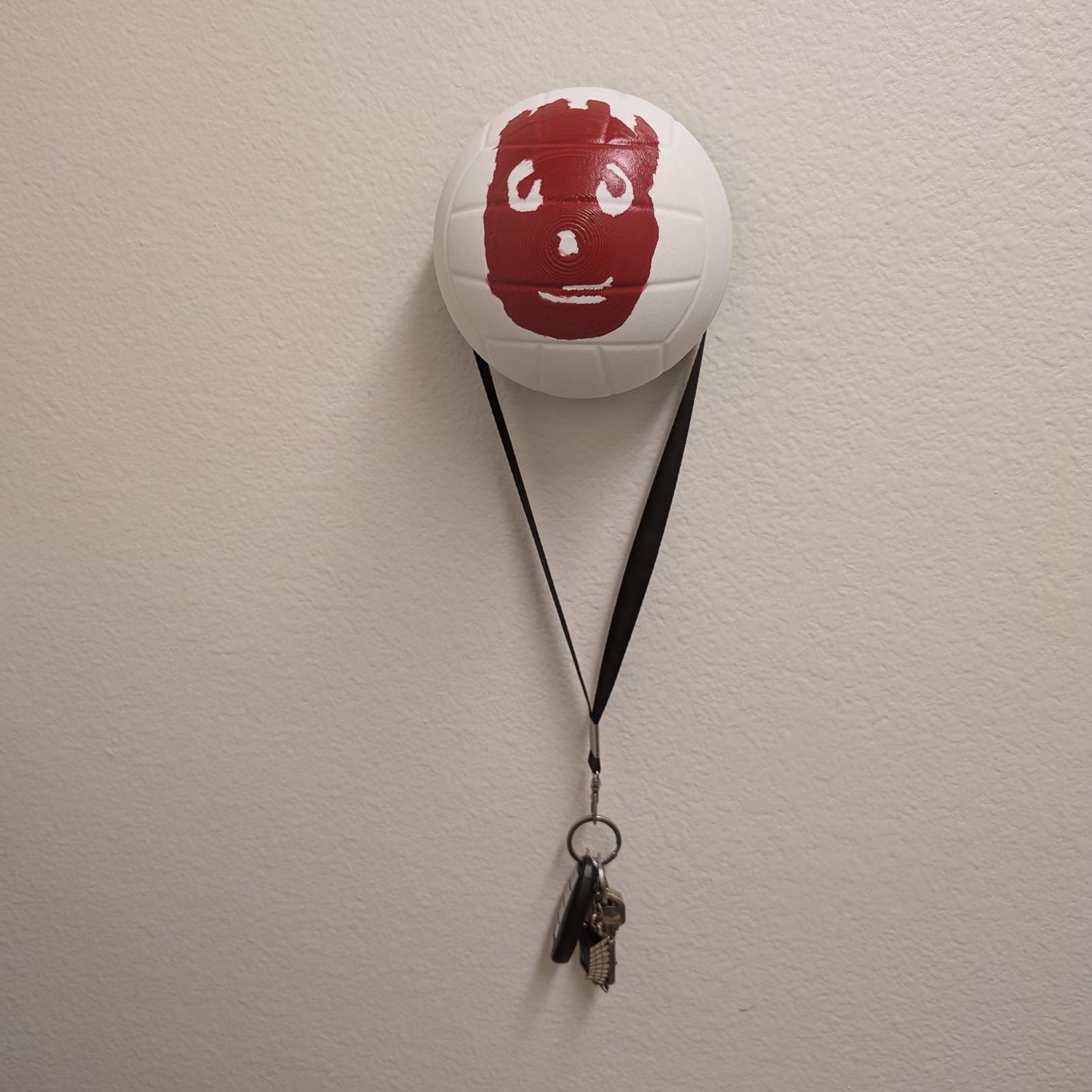Wilson From Castaway: Wall Mounted 3D Printed Volleyball, Headphone ...