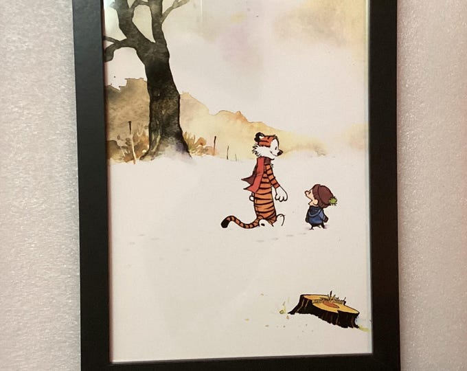 Calvin and Hobbes Walking Tree Print - Etsy