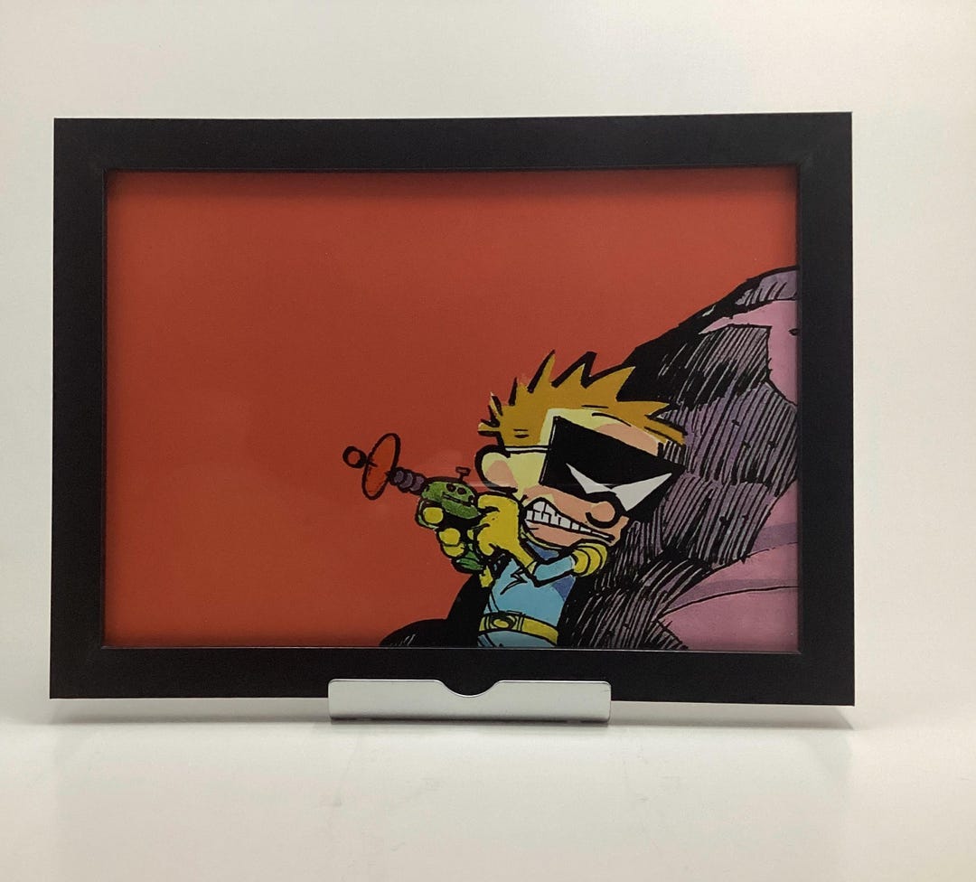 Calvin and Hobbes Spaceman Spiff Framed Print 7x10” - Etsy