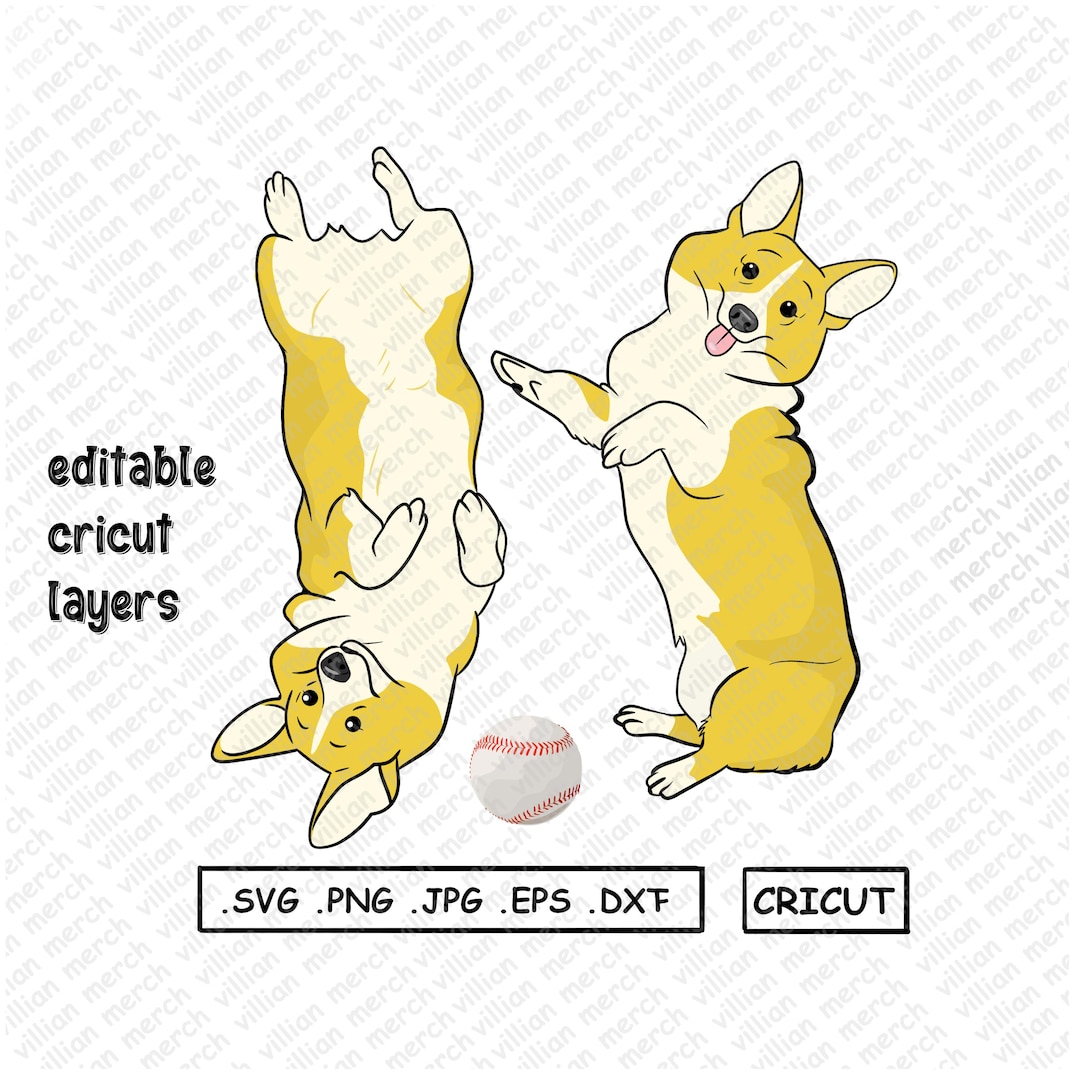 CORGI SVG, CORGI Clipart, Corgi Svg Files for Cricut, Corgi Silhouette ...