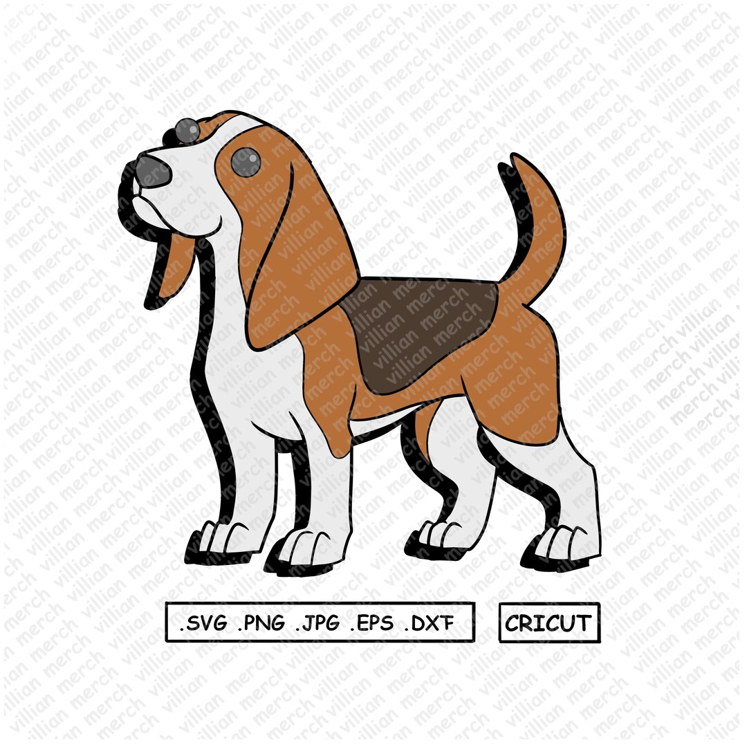 Beagle SVG - Beagle Vector SVG - Cute Beagle Peeking Vector Design ...