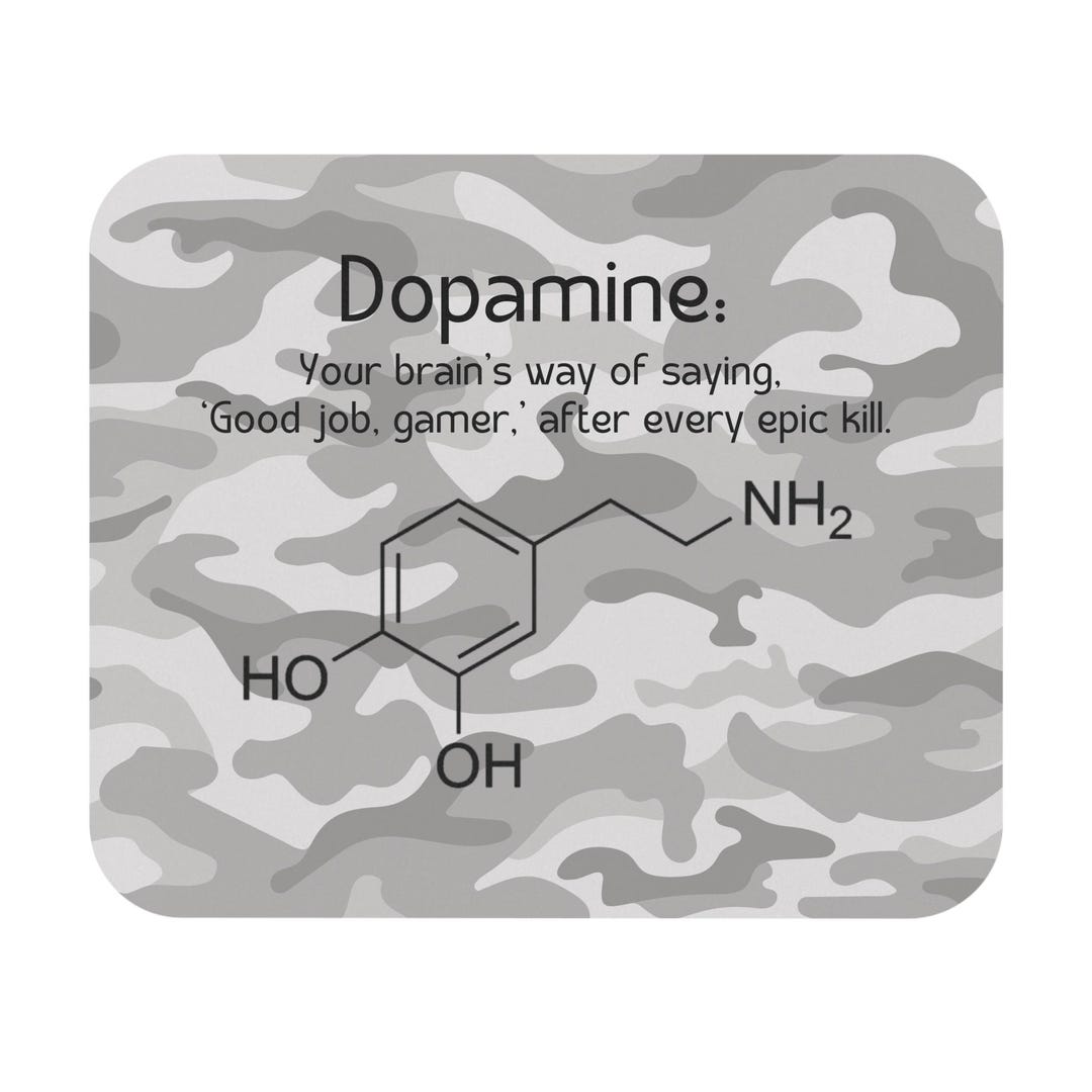 Rectangle Mouse Pad - Dopamine Chemical Compound With Funny Saying ...