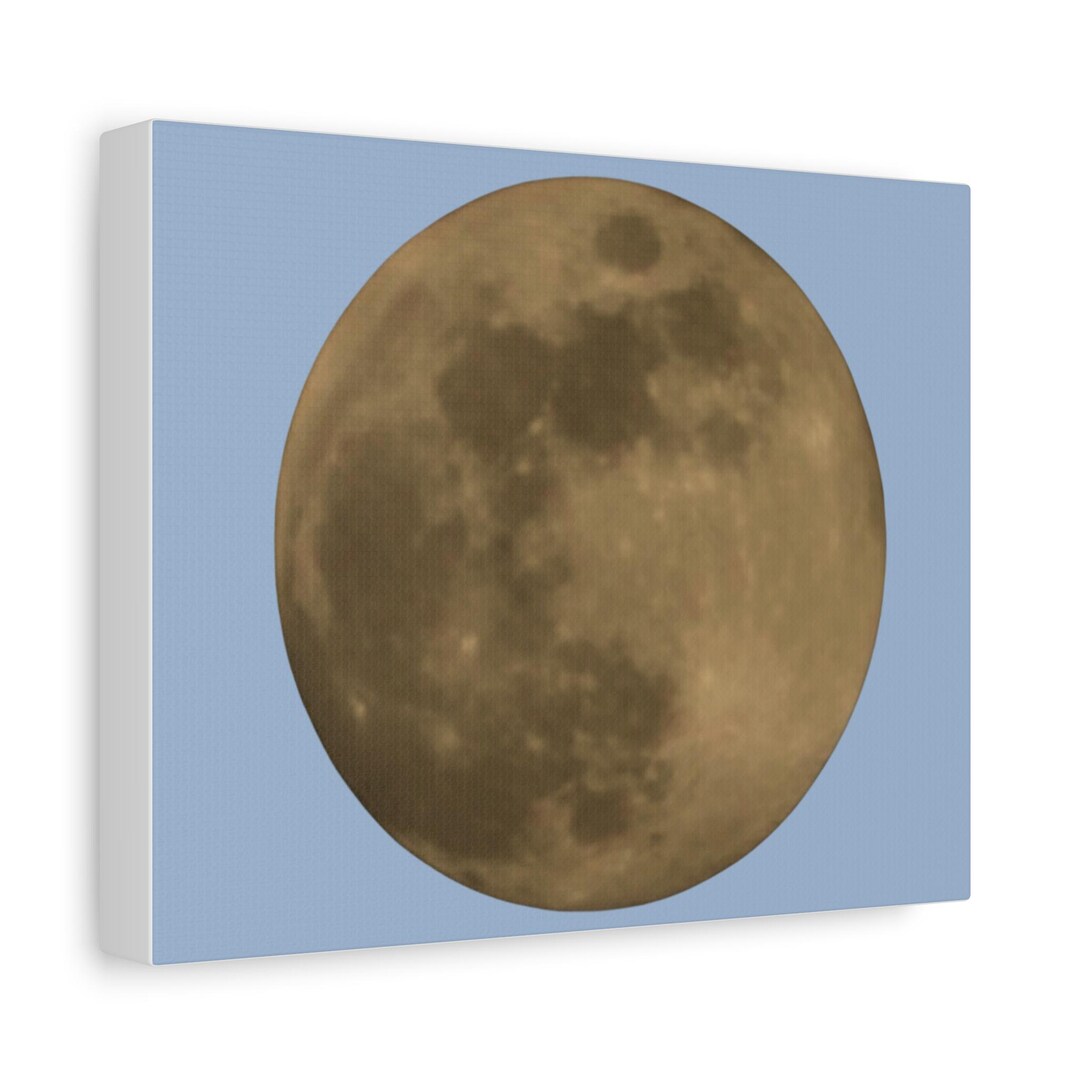Bold Moon Portrait Abstract Lunar Artwork Modern Moon Wall Art ...