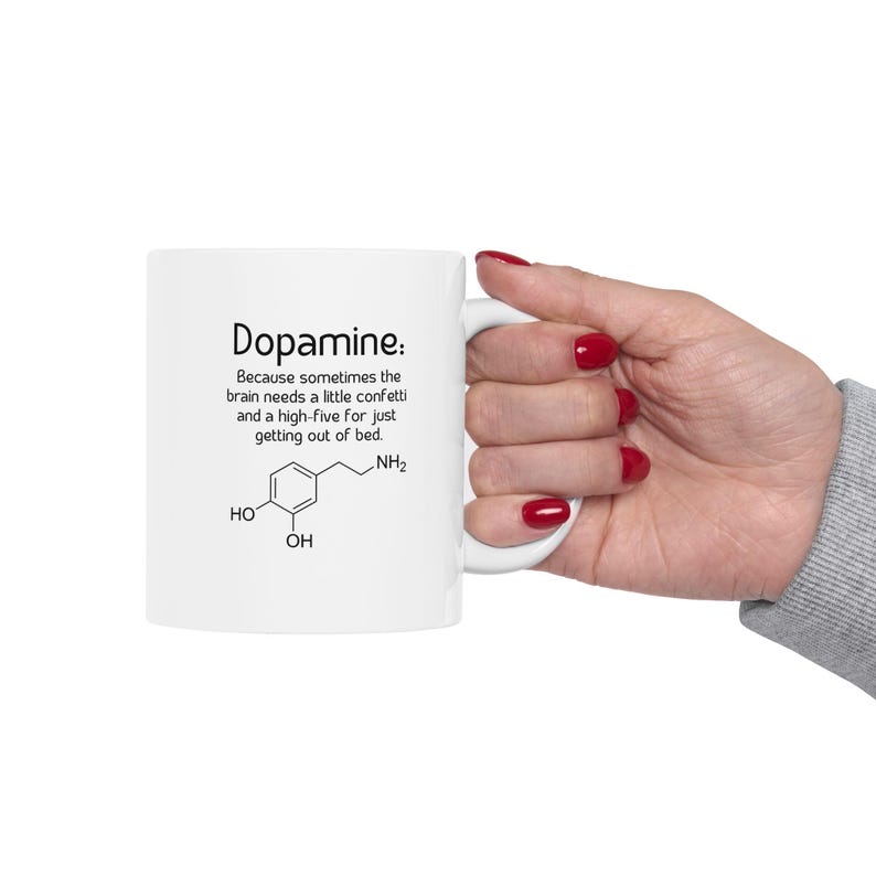 Dopamine Chemical Compound Ceramic Mug, Funny Saying Coffee Cup, Novelty Chemistry Tea Mug ...