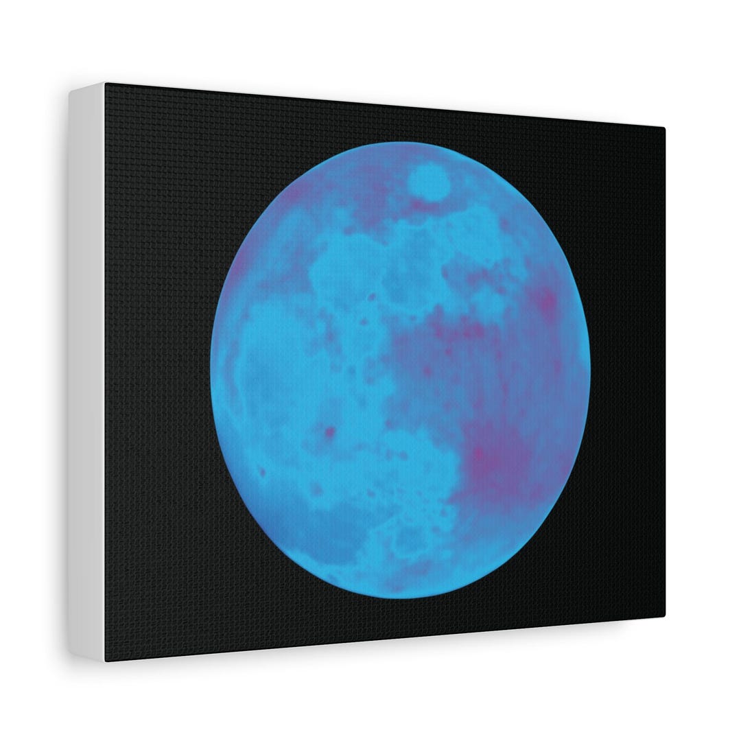 Bold Moon Portrait - Abstract Lunar Artwork - Modern Moon Wall Art ...