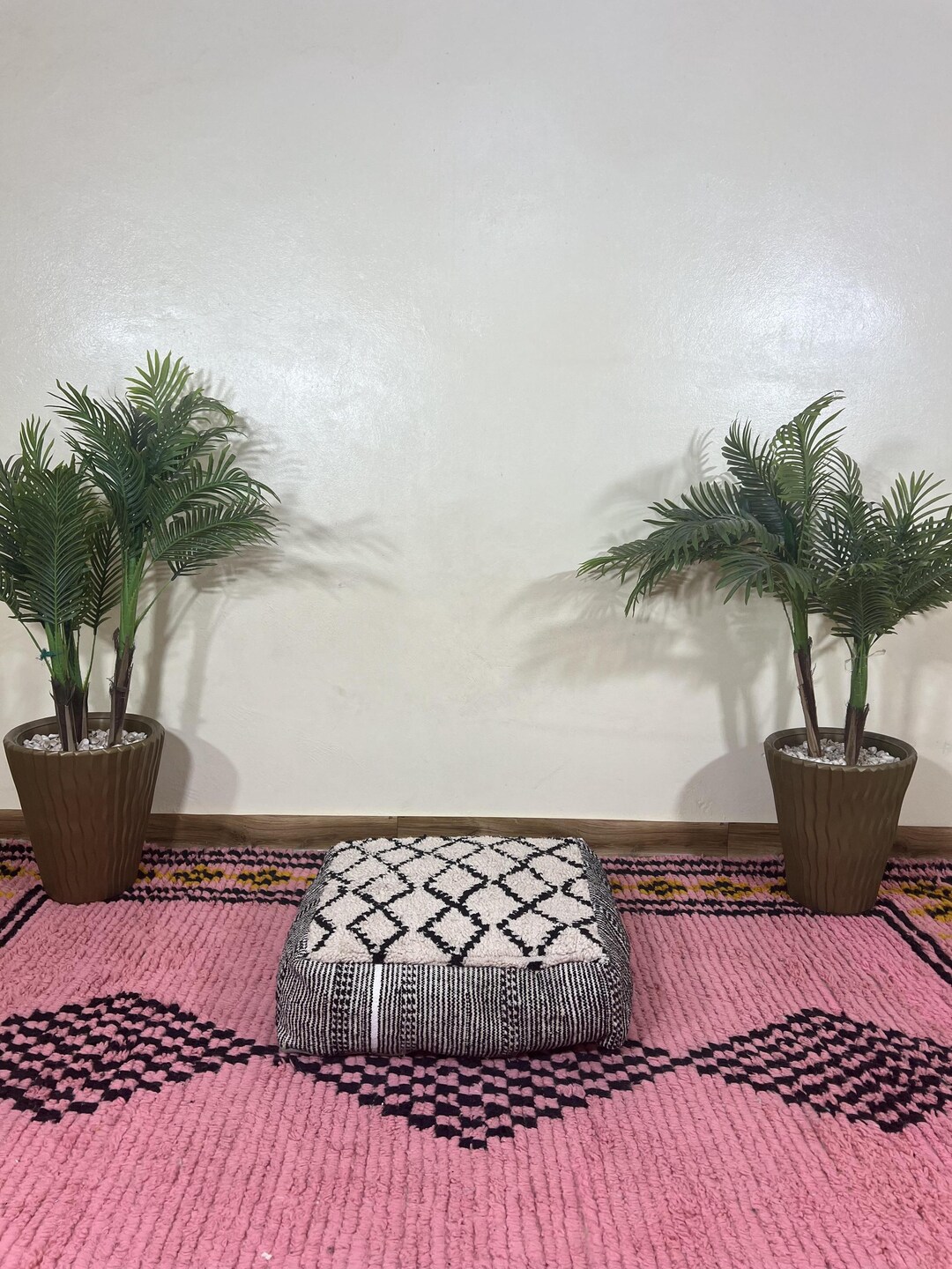 65% OFF Morocco Kilim Pouf, Outdoor Furniture Pouf, Vintage Moroccan ...