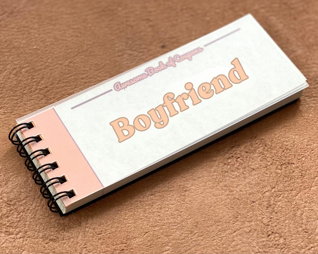 Boyfriend Coupon Book - Romantic Gift for Him, Love Coupons, Birthday ...