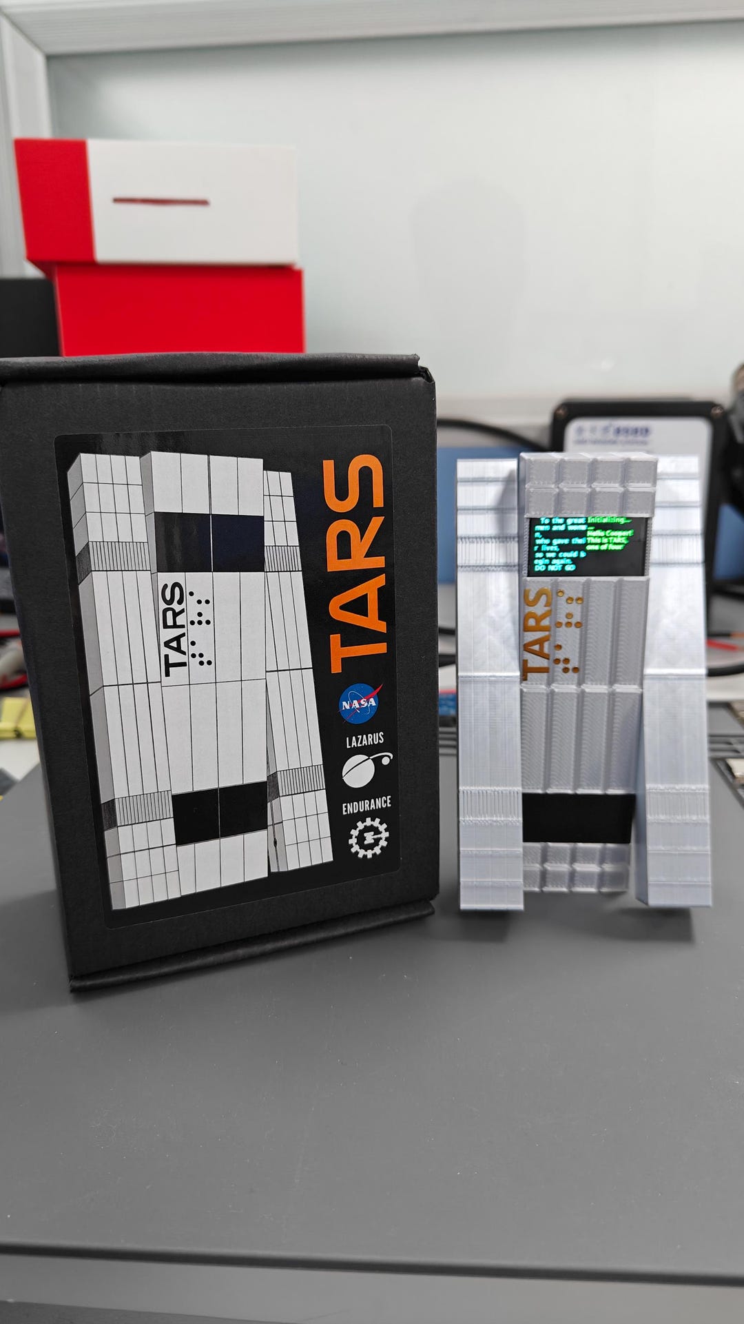 TARS Robot Ornament Perfect for Interstellar Fans. Customizable Desktop ...