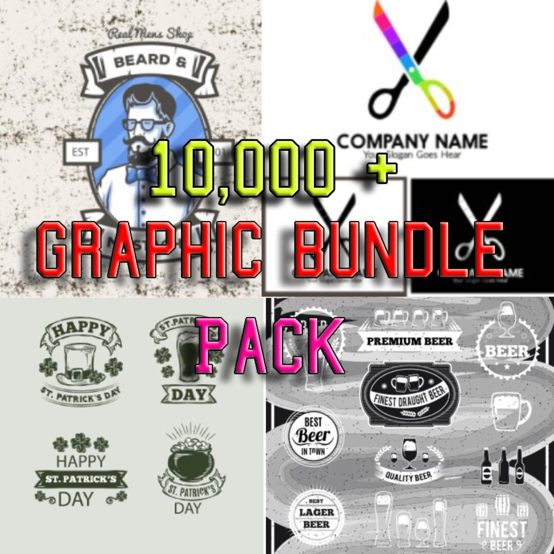10,000 Graphic Bundle Pack, Email, Digital Marketing, Social Media ...