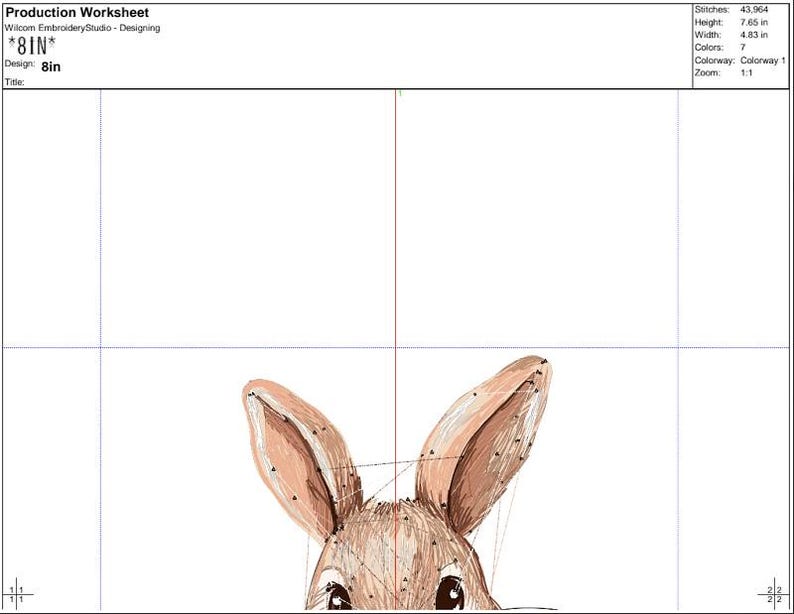 Rabbit Embroidery Design, Floral Rabbit File, Cute Animal Design ...