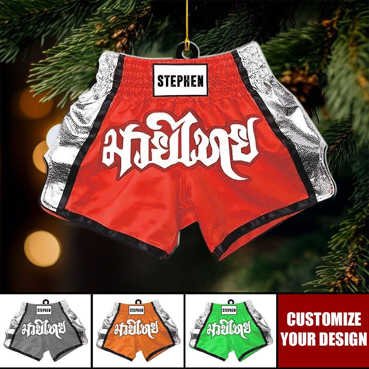 Personalized Boxing Ornament, Kick Boxing Ornament, Gift for Boxing ...