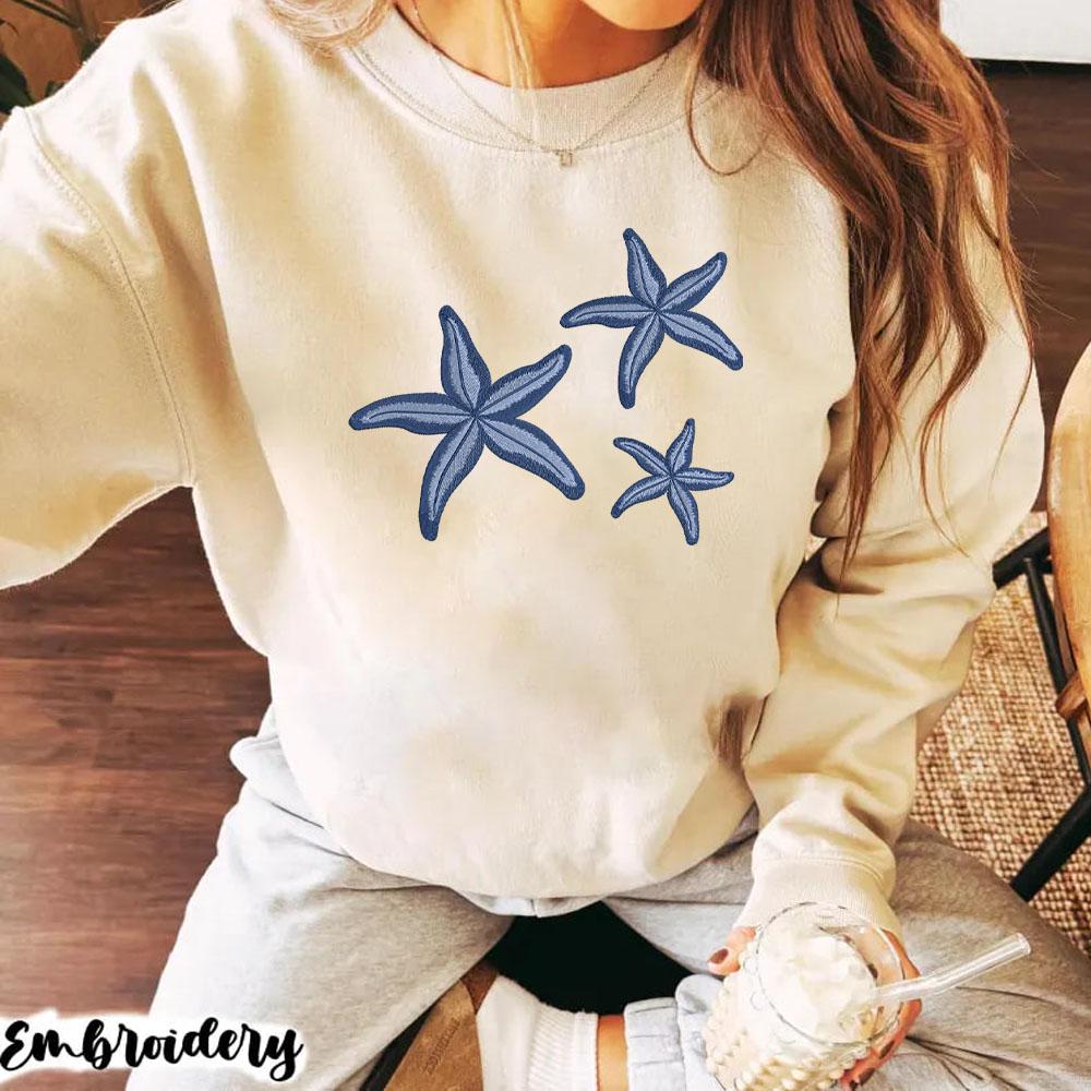 Sea Star Embroidery Design, Beach Embroidery Designs, Embroidery ...