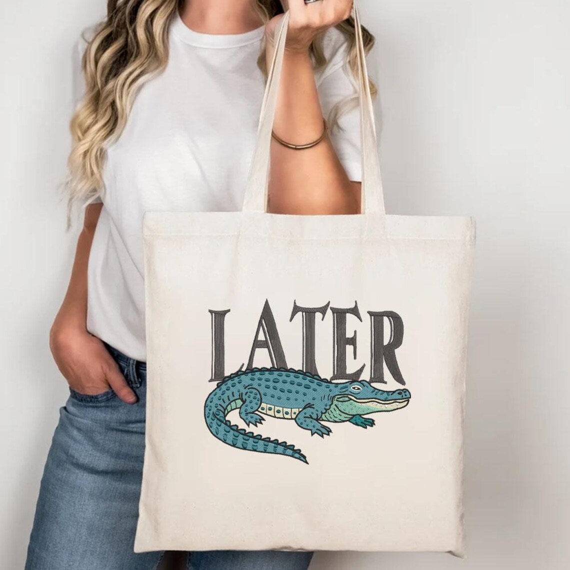 Later Gator Embroidery Design, Later Gator File, Alligator Funny ...
