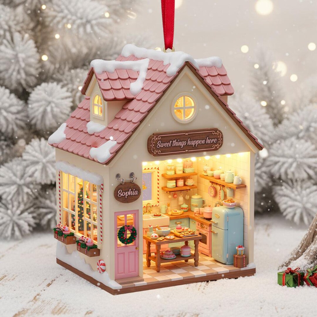 Personalized Baking Miniature Christmas Ornament, Gifts for Bakers ...
