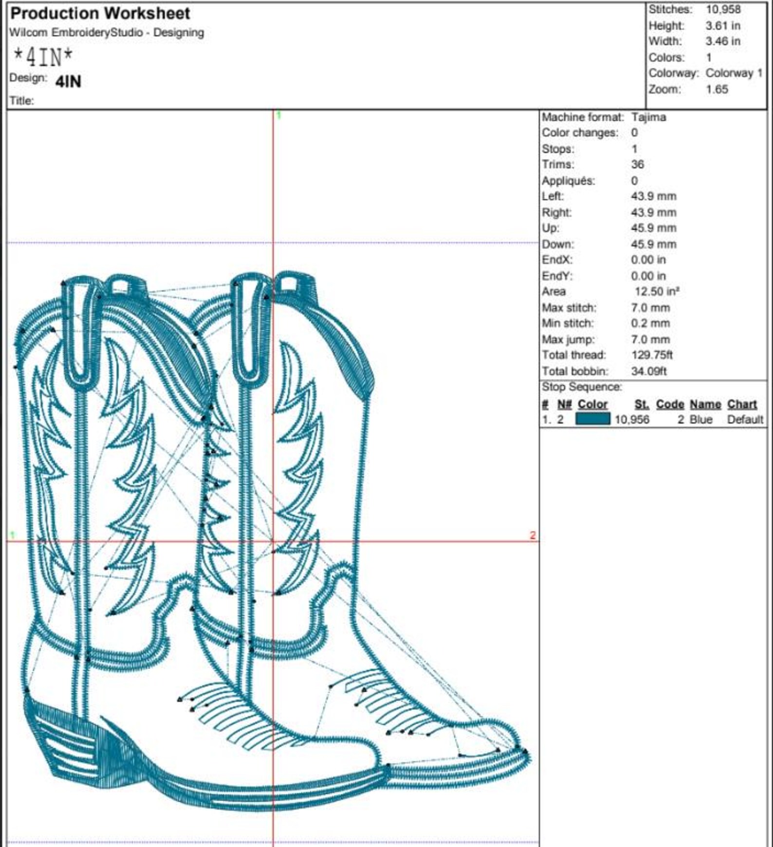 Cowboy Boots Embroidery Design, Machine Embroidery File, Instant ...
